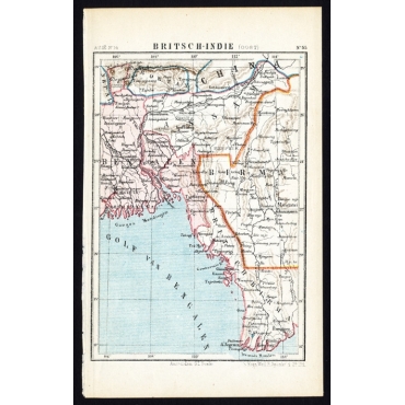 Antique Maps of India and Ceylon - Buy maps of Asia | Map Store (4 ...