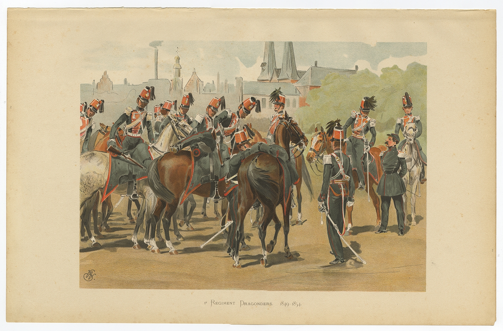 1e Regiment Dragonders 1849-1854 - Van de Weyer (1900)