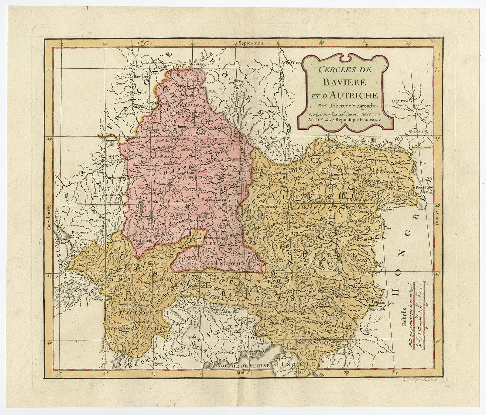 Cercles de Baviere et d'Autriche - Delamarche (1806)
