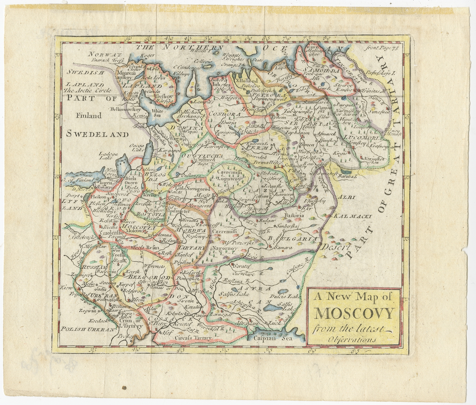 A New Map of Moscovy - Senex (1741)