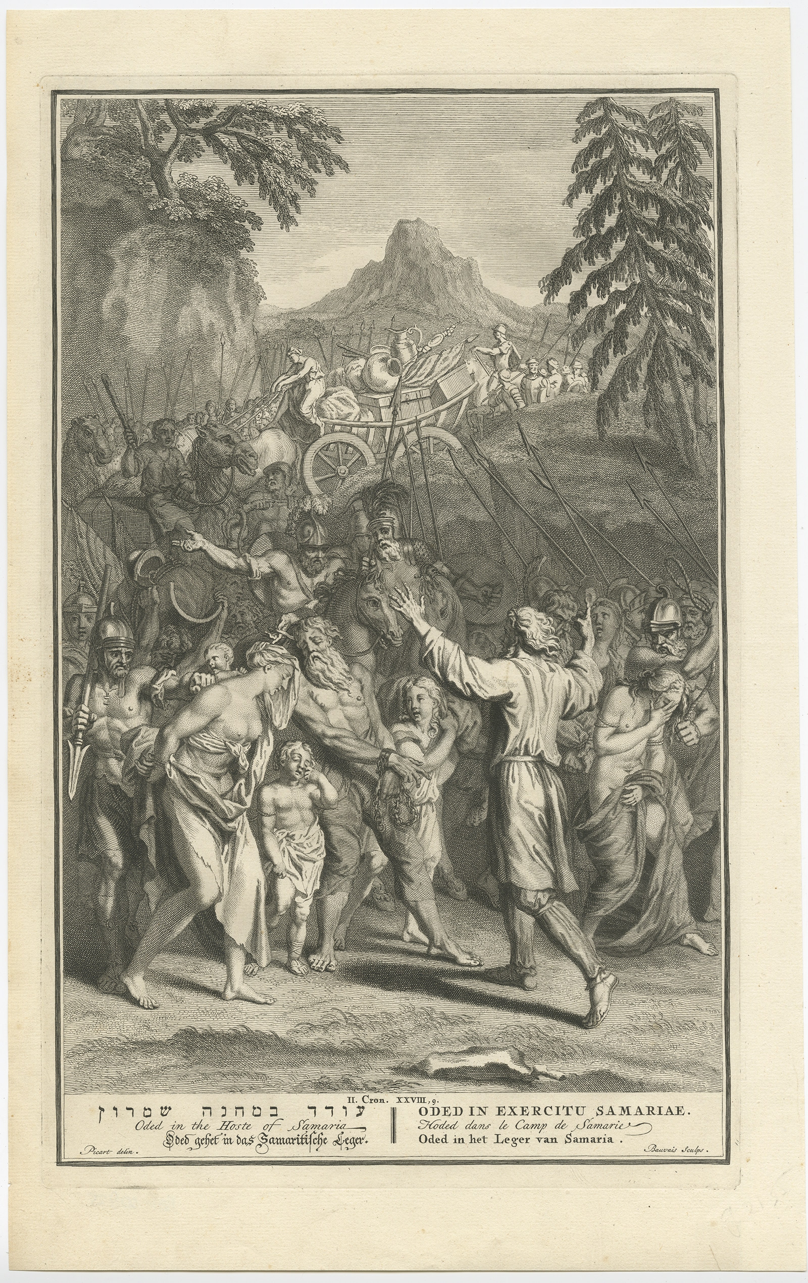 Oded in the Hoste of Samaria - De Hondt (1728)