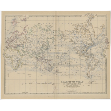 Antique Maps of the World - Buy World Maps | Bartele Gallery - Maps ...