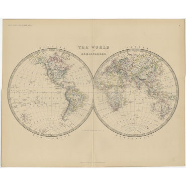 Antique Maps of the World - Buy World Maps | Bartele Gallery - Maps ...