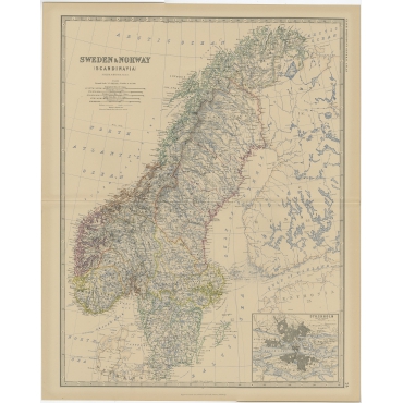 Antique Maps of North Europe - Buy maps of Europe | Map Store - Maps ...
