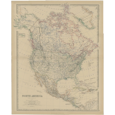 Antique Maps of North America - Buy maps of North America | Map Store ...
