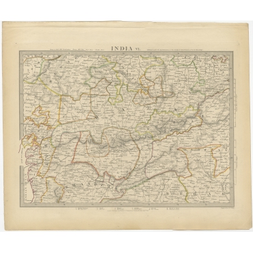 Antique Maps of India and Ceylon - Buy maps of Asia | Map Store - Maps ...