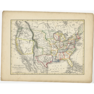 Antique Maps of America - Buy maps of America | Bartele Gallery - Maps ...